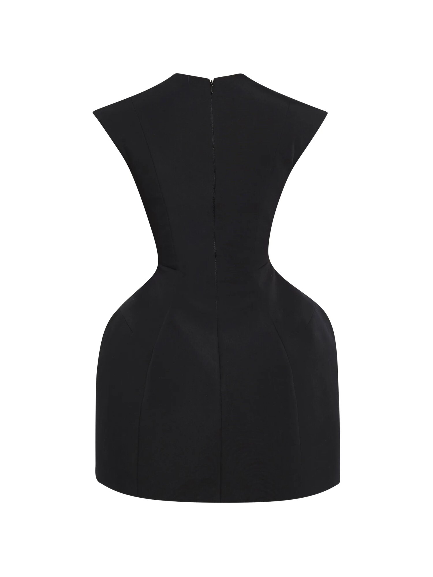 Платье A.W.A.K.E.MODE Sculpted mini dress, размер 34, черный — фото 1