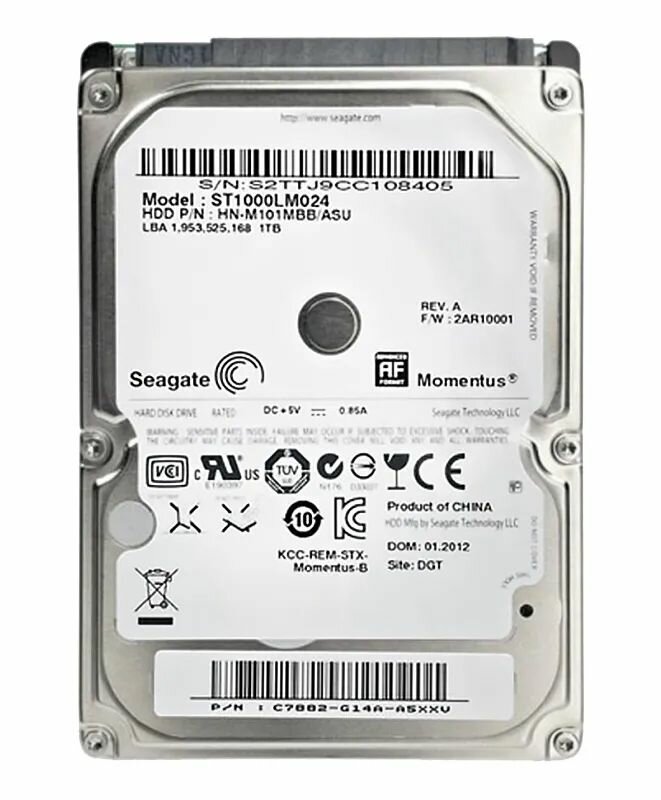 Seagate 1 ТБ Внутренний жесткий диск (ST1000LM024)