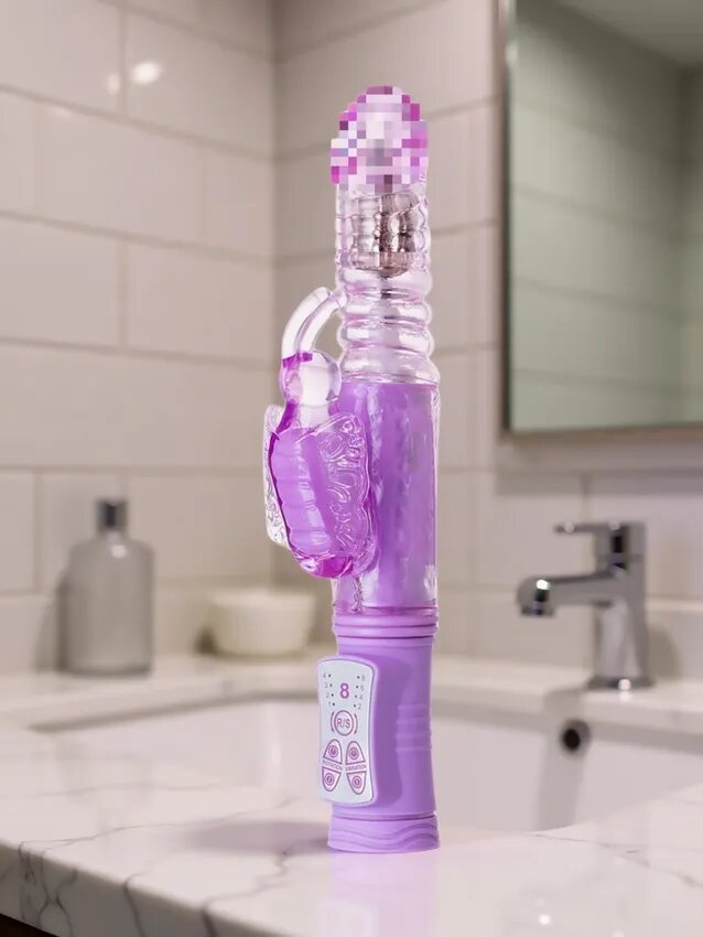 Вибратор с ротацией dual Vibe Tech Vibrator (8 режимов вибрации, 4 режима ротации),21 см