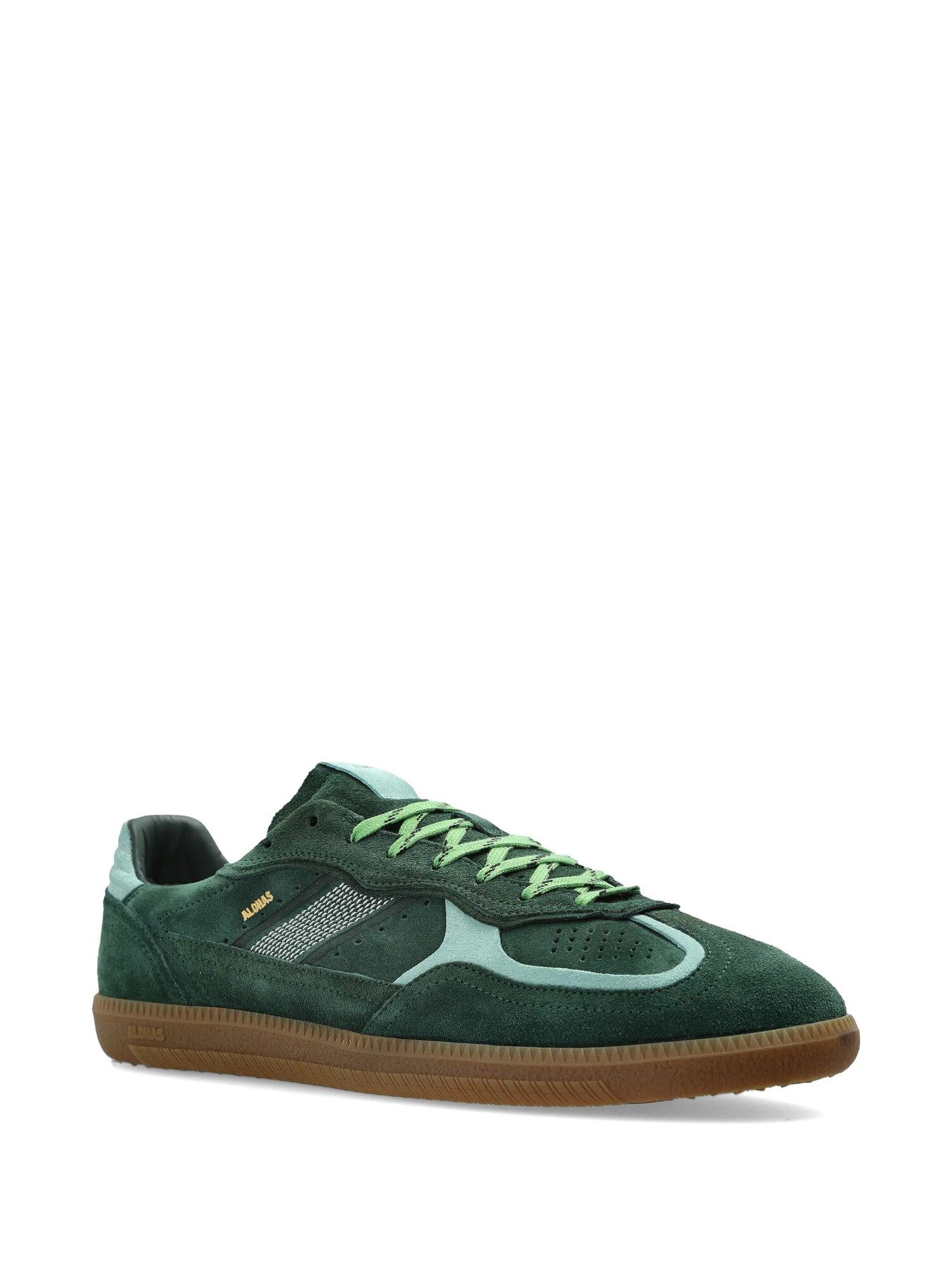 Кроссовки Alohas TB.490 suede perforated sneakers, размер 41, зеленый, — фото 1