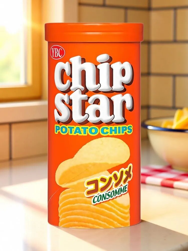 Чипсы картофельные Chip Star размера S консомэ 45-50 г, Япония