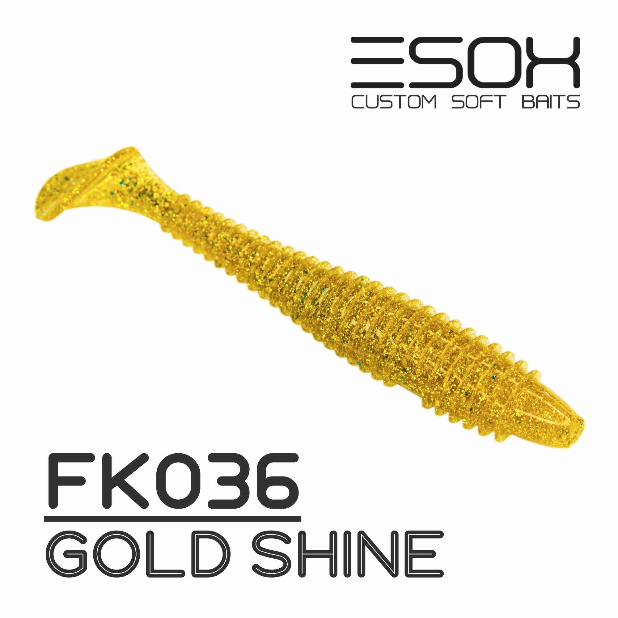 Мягкая приманка для рыбалки ESOX Swinky Fat 3.6" (92мм) 4 шт.