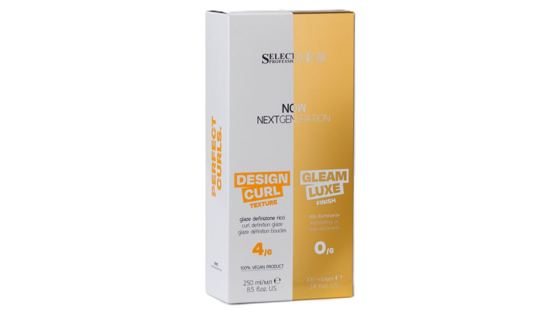 Набор Selective Professional Now Next Generation Finish Texture Perfect Curls для создания локонов, 250 мл + 100 мл