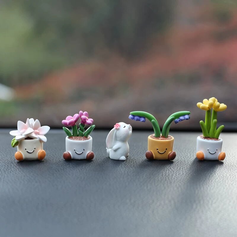 Набор из 4 Фей-Цветов с Фигуркой Зайца, 5 штук