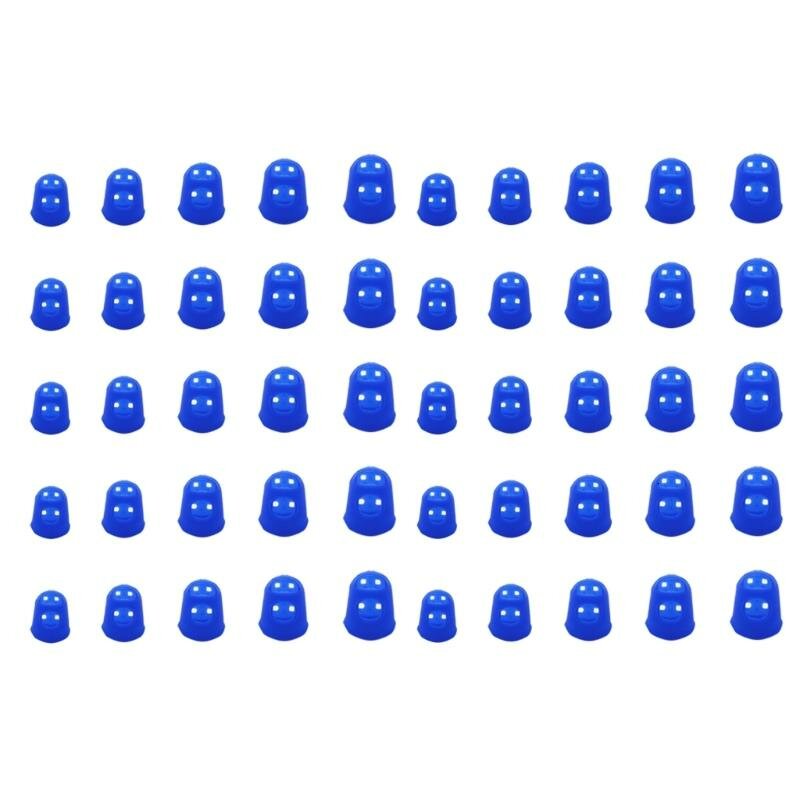 Силиконовые защитные накладки для пальцев гитариста (50 шт.)