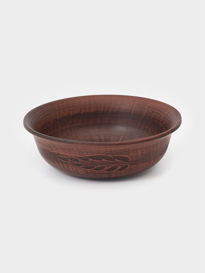 Тарелки глубокие «Колос», набор 2 шт, 550 мл, 16×5 см, красная глина