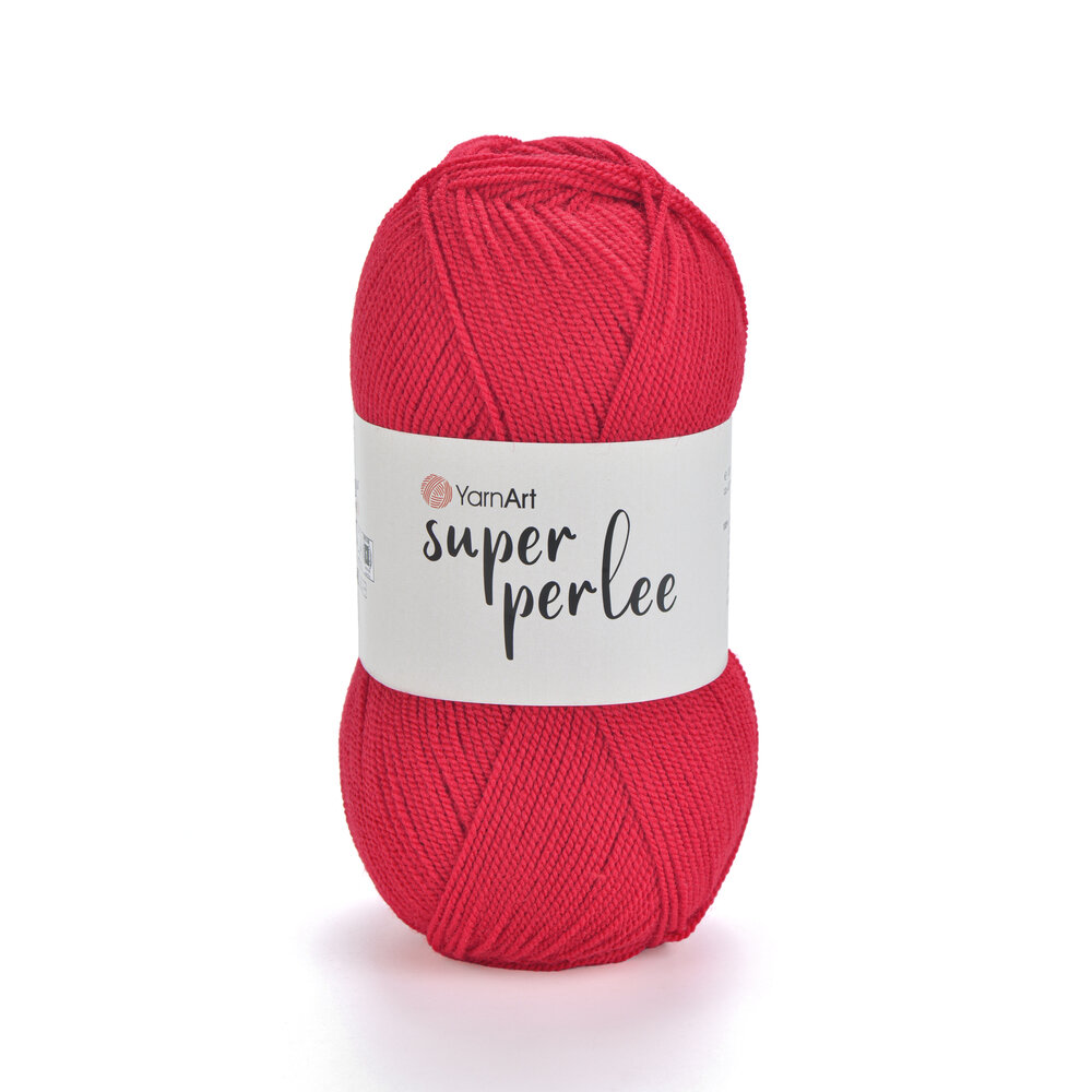 Пряжа для вязания YarnArt Super perlee 41 красный 100 гр/400 м 100% акрил