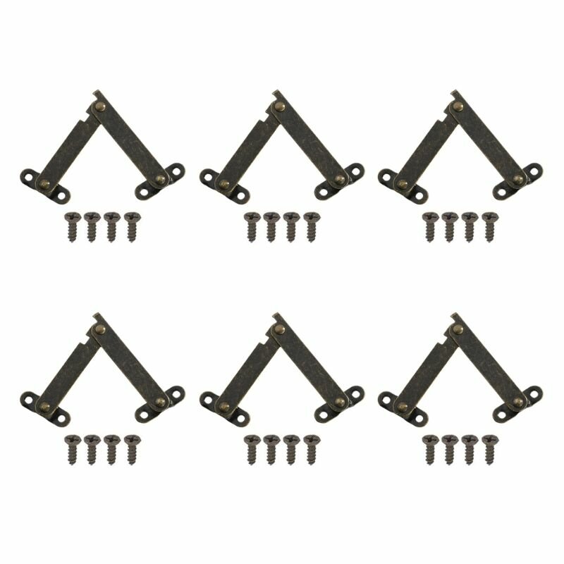 (6 шт) Маленькая петля-ограничитель для крышки шкатулки, малый размер