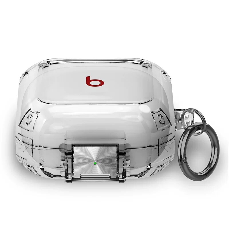 Чехол Beats Fit Pro прозрачный защитный для беспроводных наушников, мягкий силиконовый чехол без клея, прозрачный