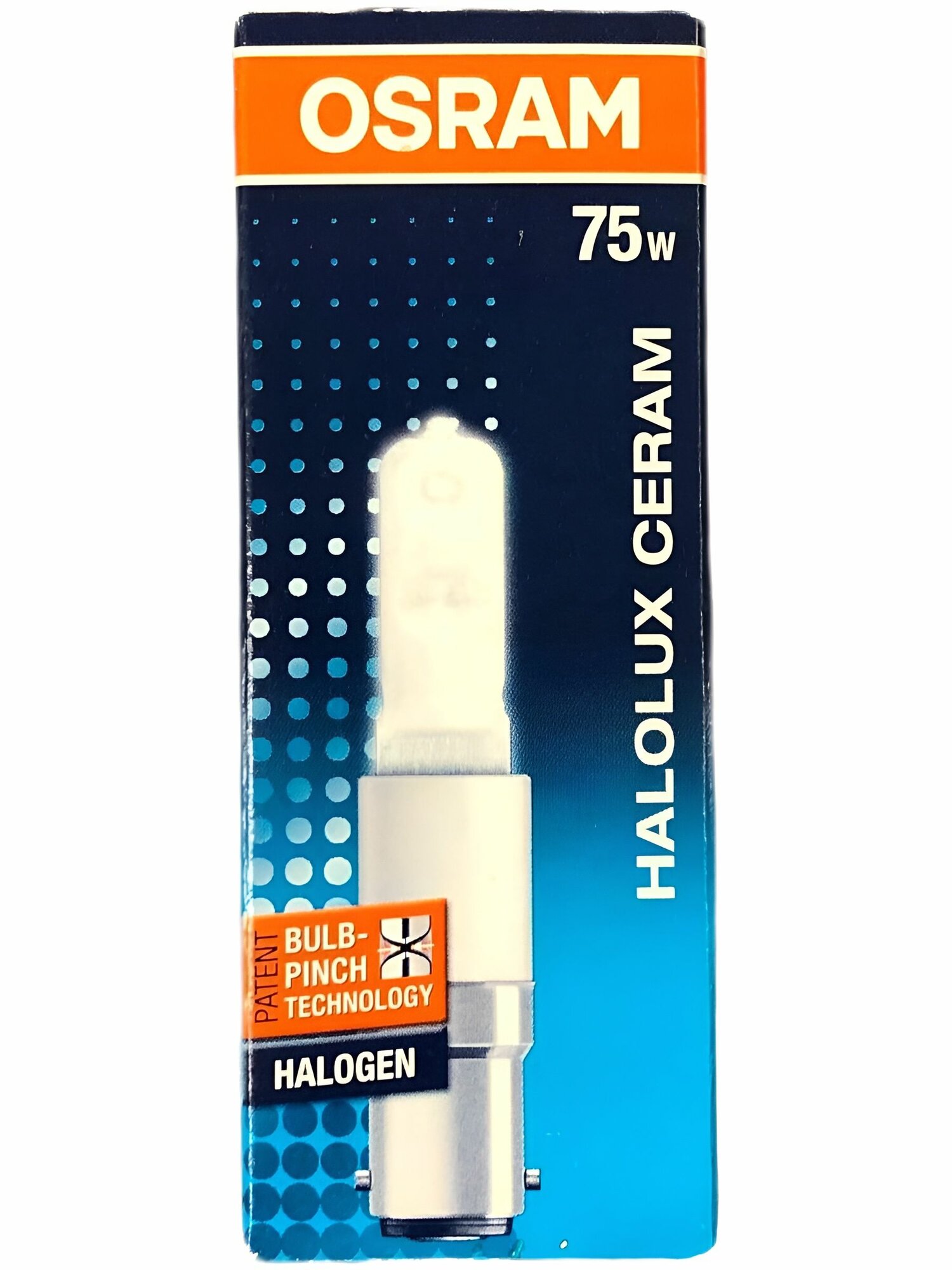 Лампа Osram 64473 AM Halolux Ceram B15d 75W матовые