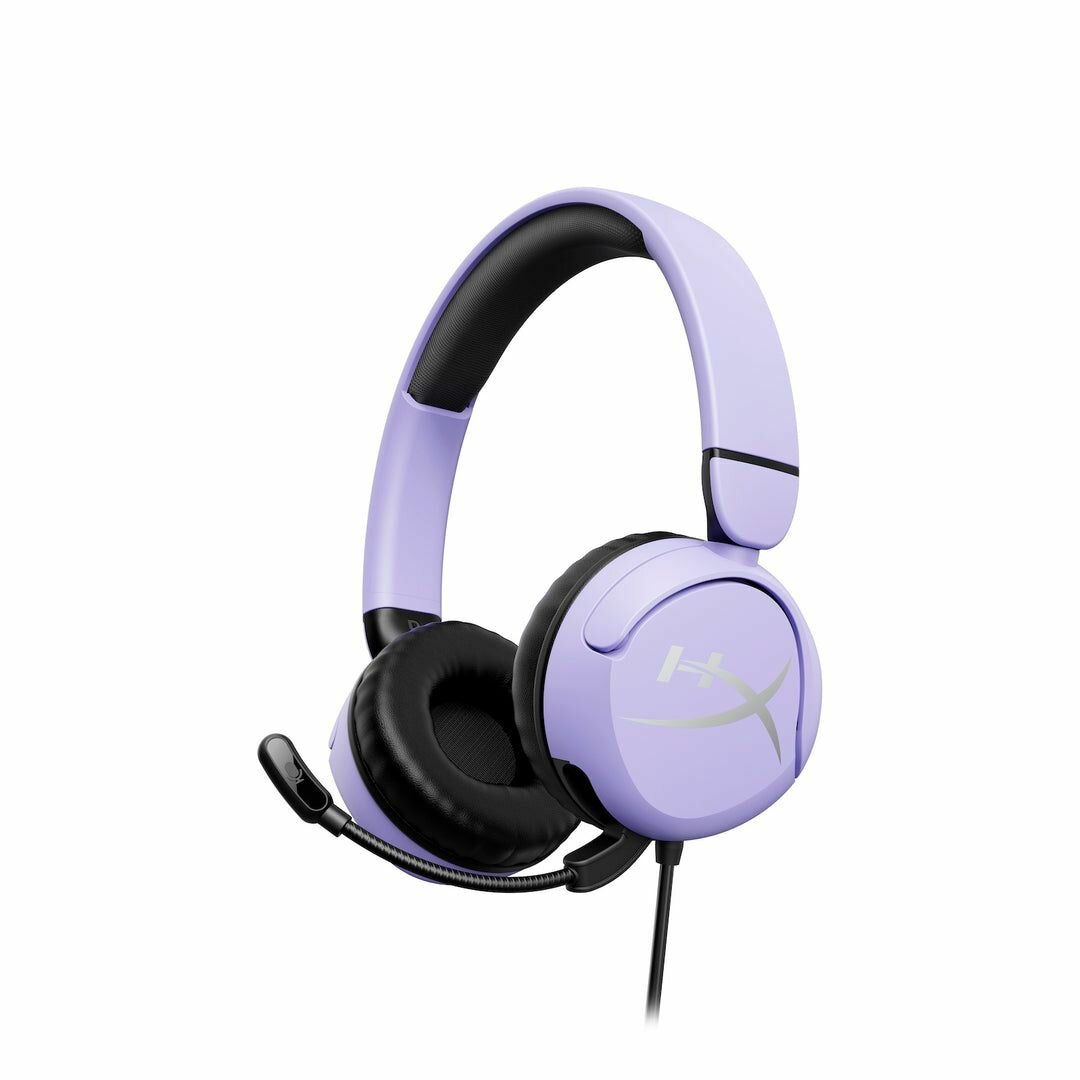 HyperX Cloud Mini 3.5 мм Игровые проводные наушники, с микрофоном, фиолетовые