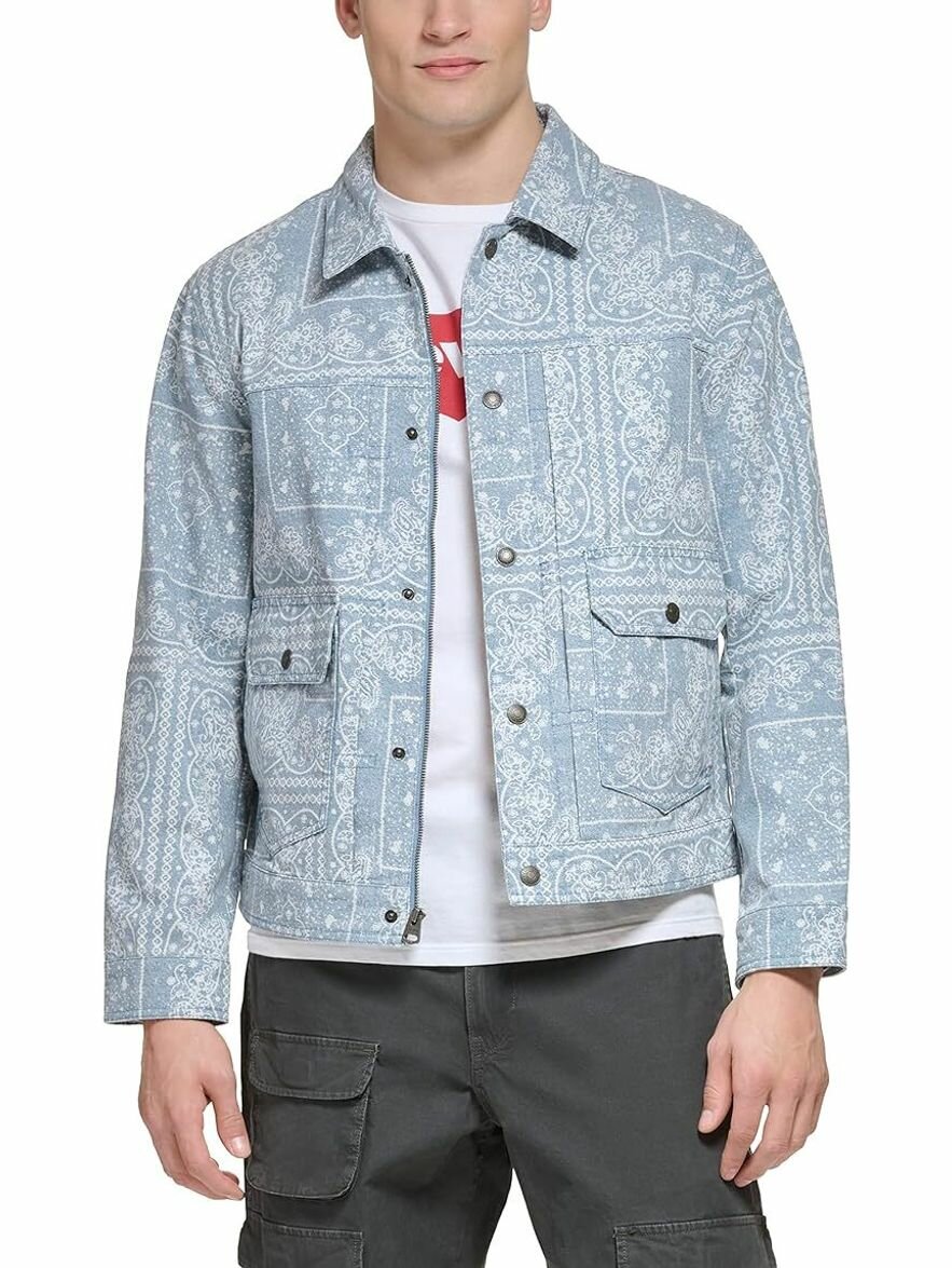 Куртка джинсовая Men Lightweight Trucker Shirt Jacket