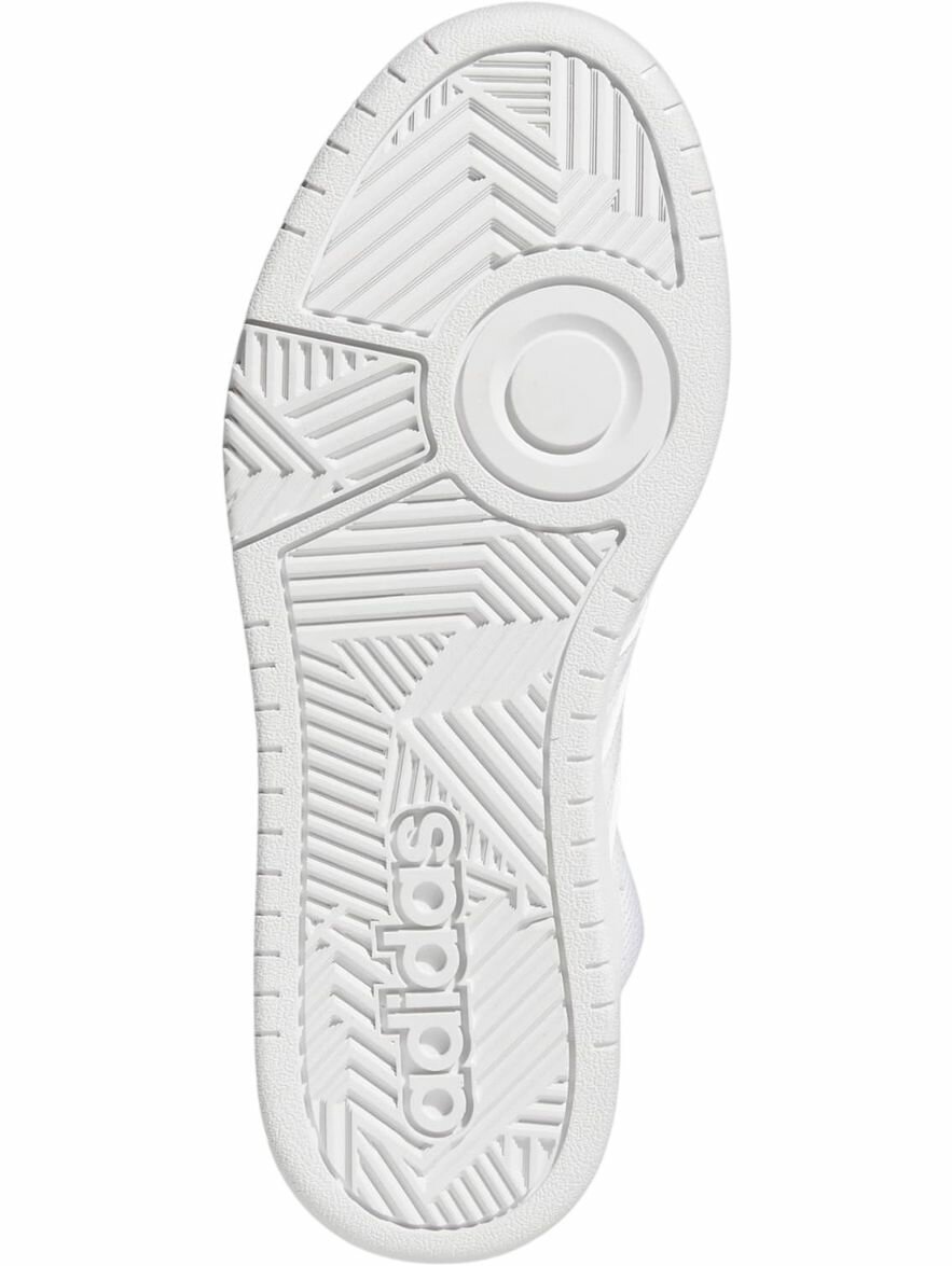 Кеды adidas Hoops 3.0 Mid, полнота F, размер 4,5 UK, белый — фото 1