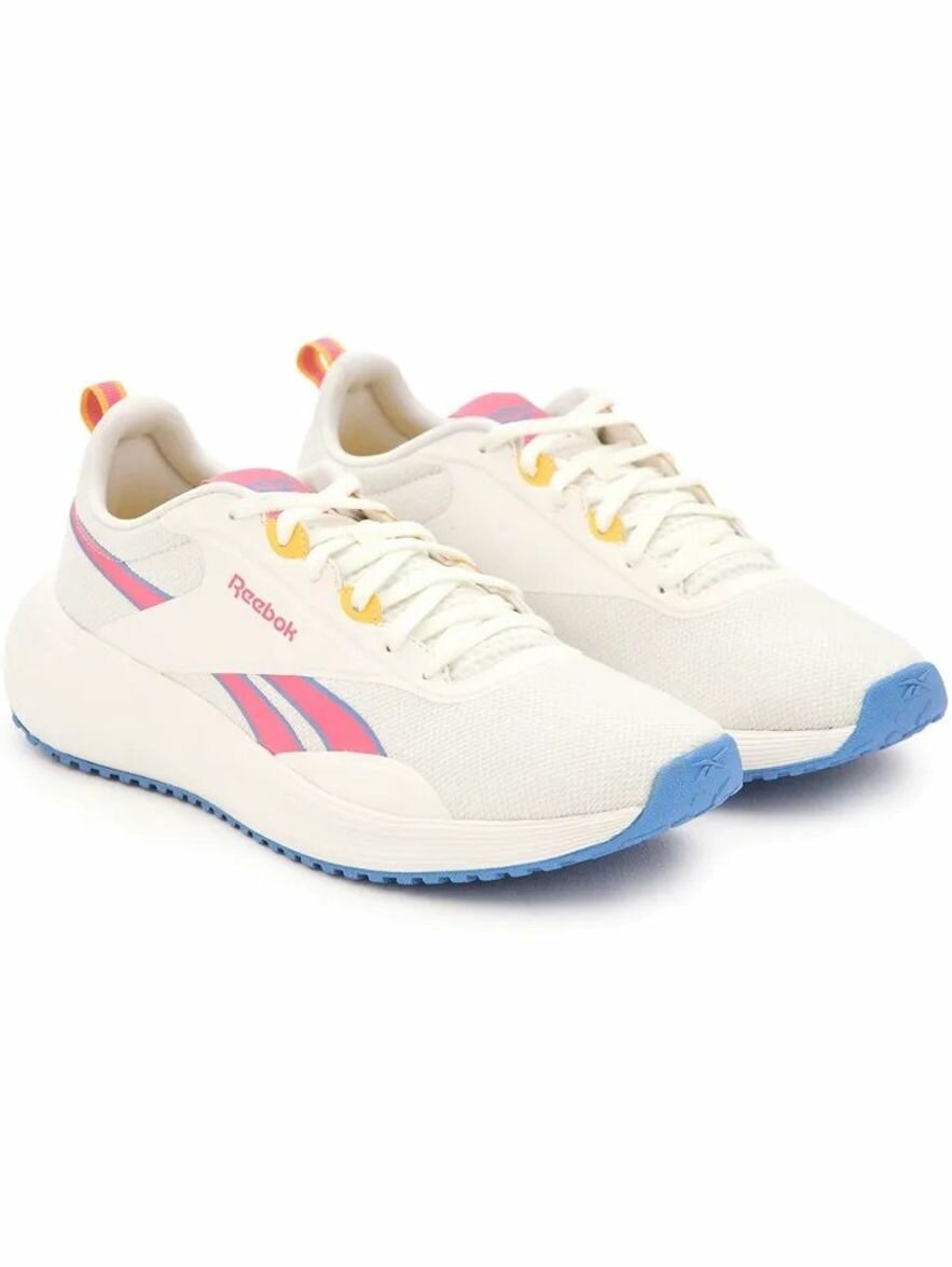Кроссовки Reebok Lite Plus 4 W, полнота F, размер 7,5 US, бежевый/голубой/желтый — фото 1