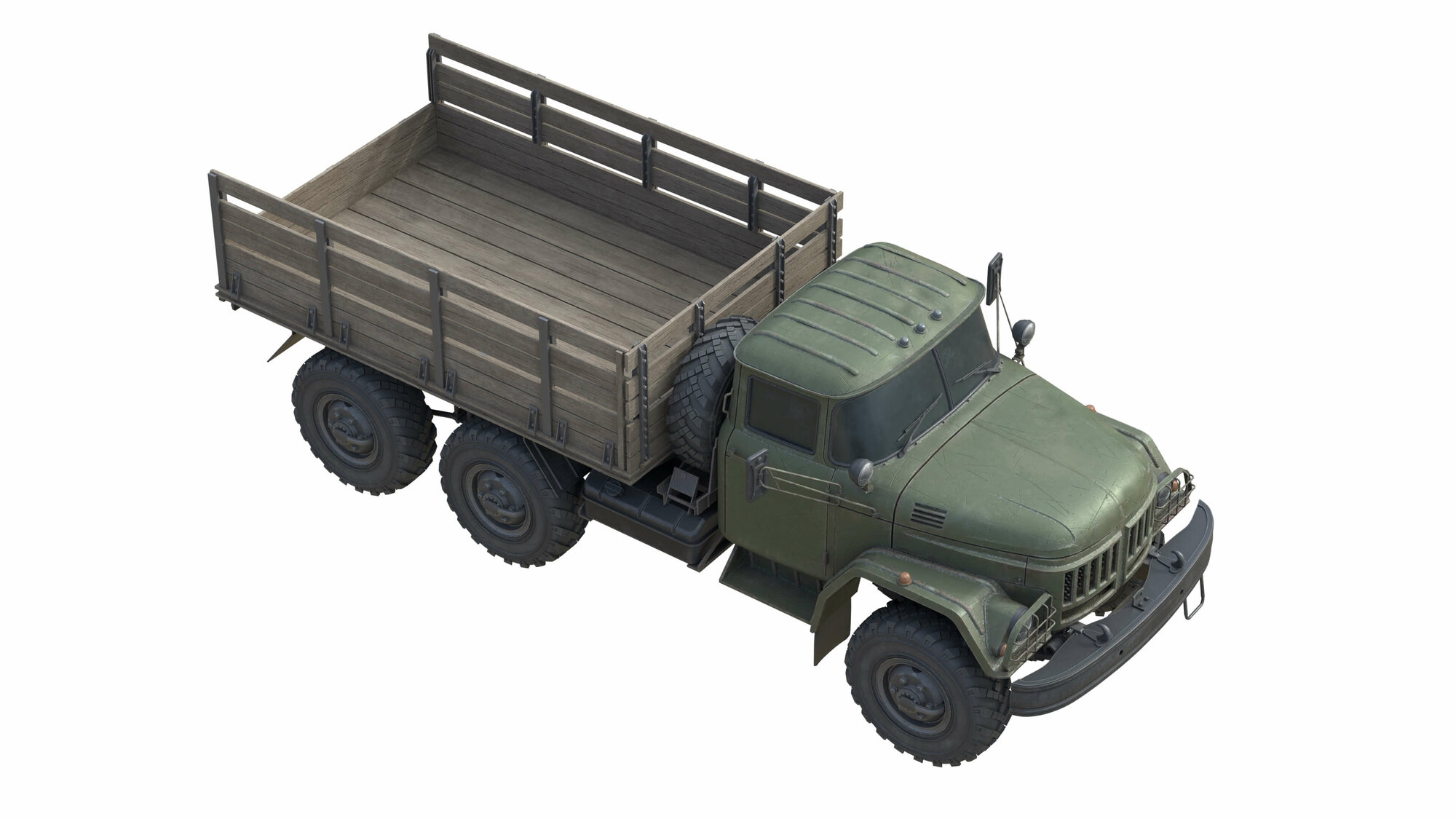 ЗИЛ 131. Открытый кузов. Масштабная модель 1:72.