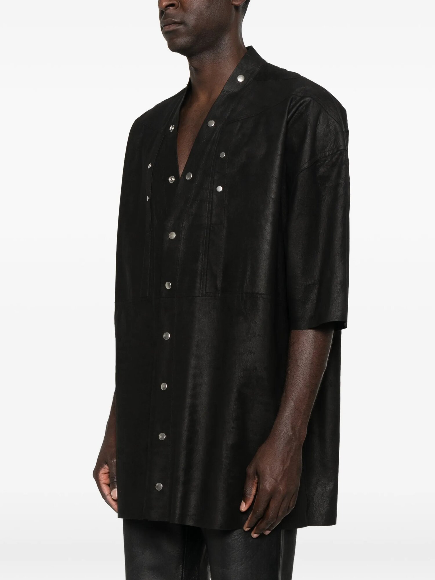 Рубашка Rick Owens Leather shirt, размер 50 — фото 1