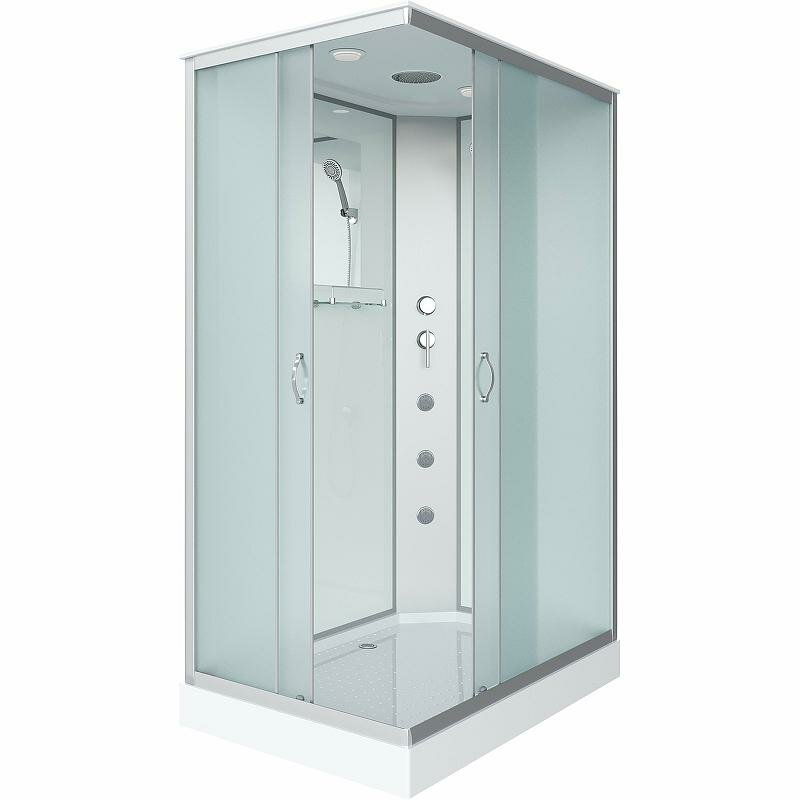Душевая кабина Niagara Classic 110x80 431853QG профиль хром, с гидромассажом