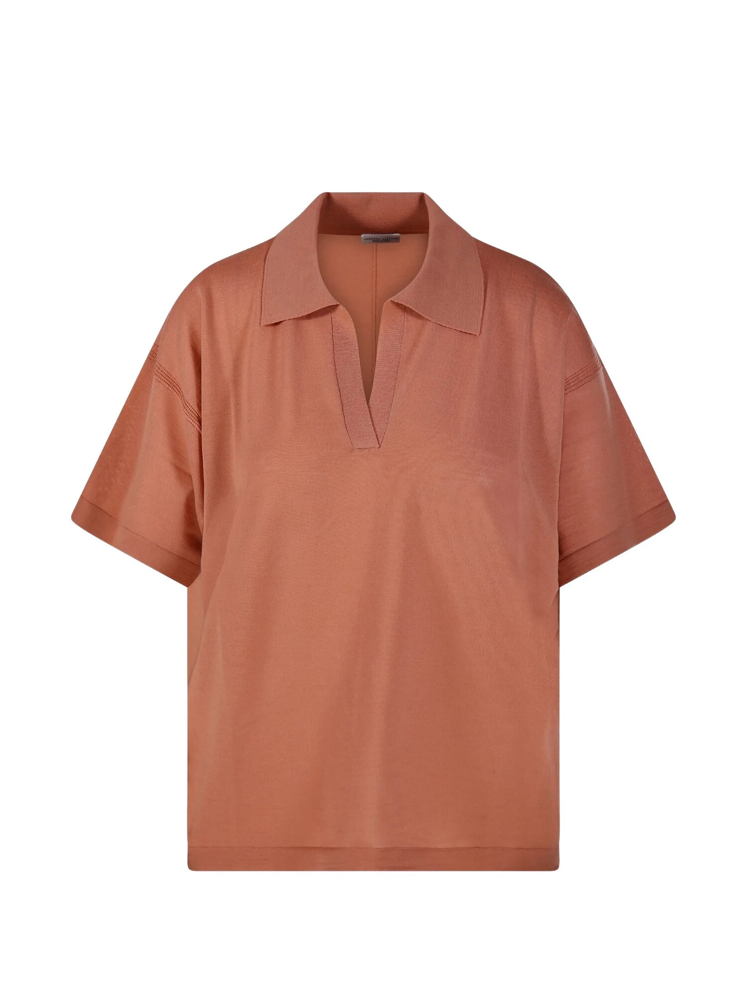 Футболка Fine-knit V-neck T-shirt