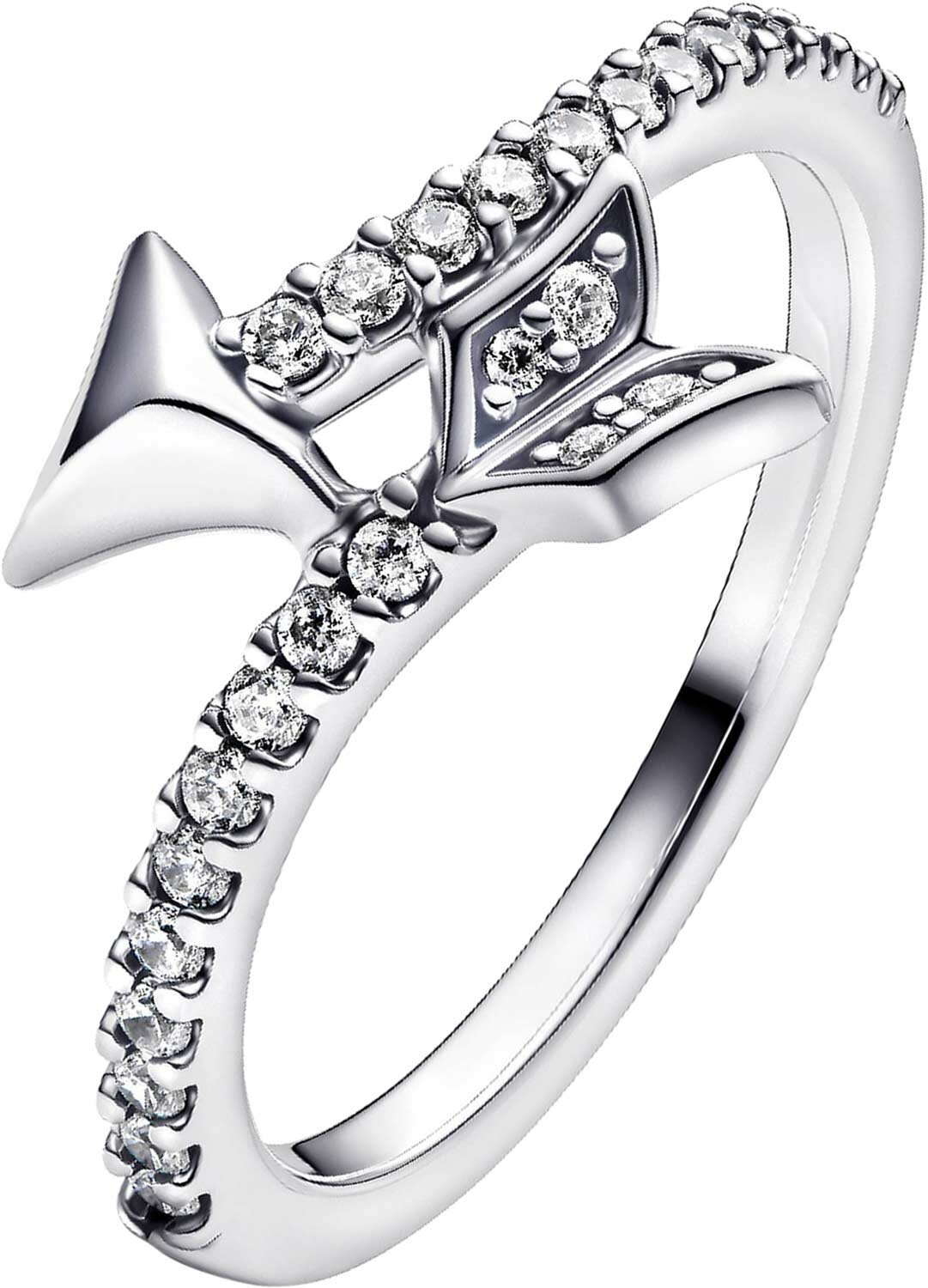 Кольцо, серебро, 925 проба, фианит