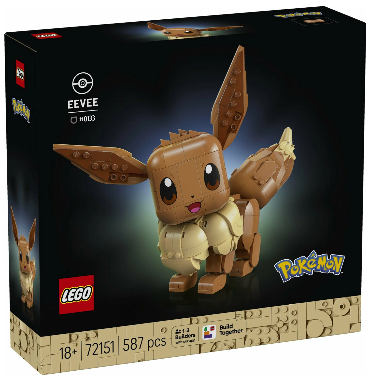 Конструктор LEGO Pokemon 72151 Eevee Иви, 587 деталей, от 18 лет