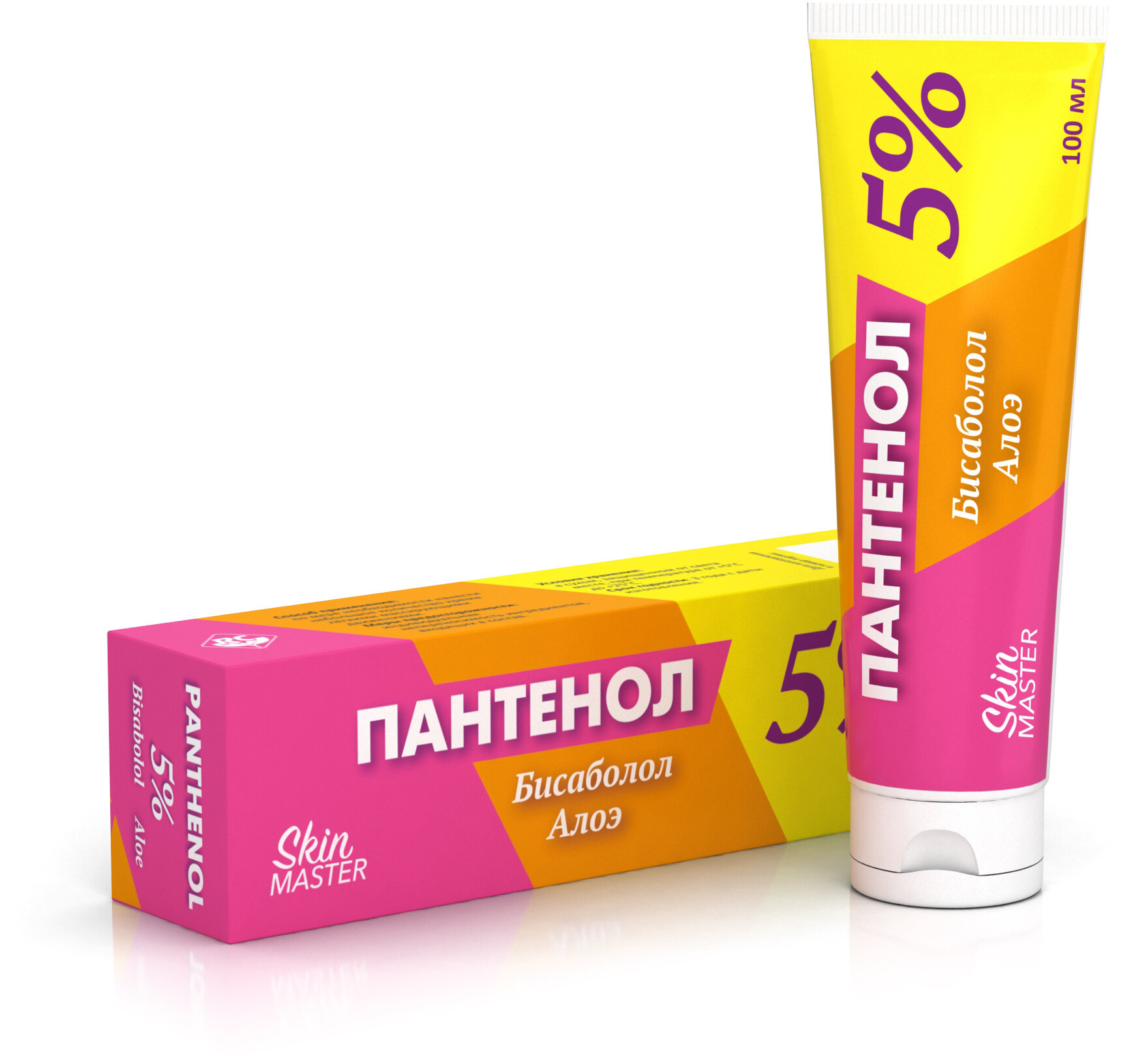 Крем Пантенол 5% с Бисаболом и Алоэ SkinMaster 100 мл.
