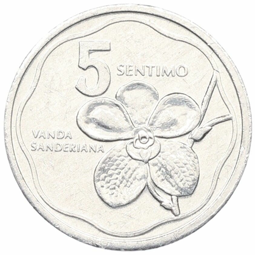 Филиппины 5 сентимо, 1983 - 1992 Орхидея UNC — фото 1