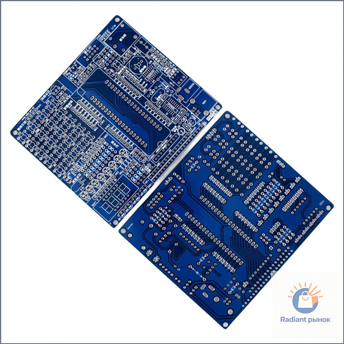 Микроконтроллерная плата STC89C52 с LCD1602, цифровым индикатором, 4 кнопками и USB-программированием