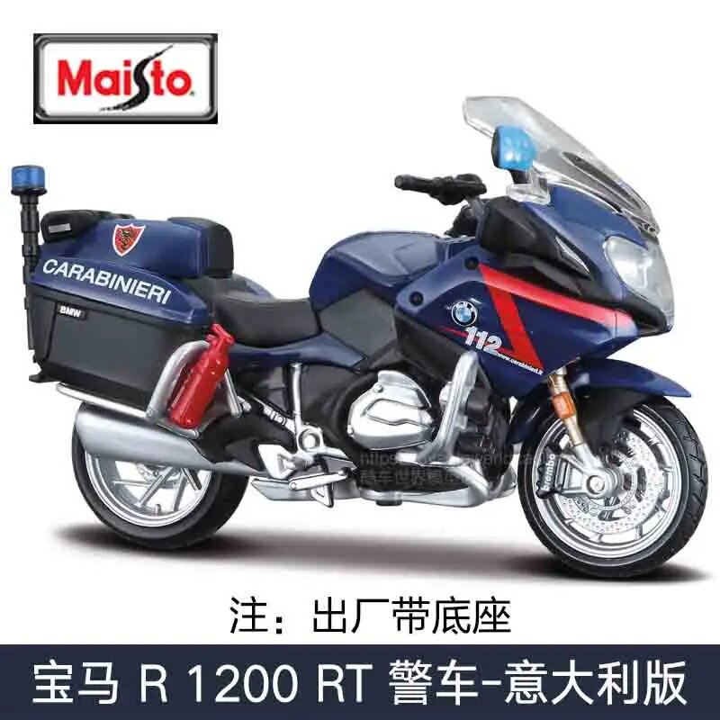 Maisto 1:18 BMW R1200 RT California Police металлическая модель мотоцикла Italy