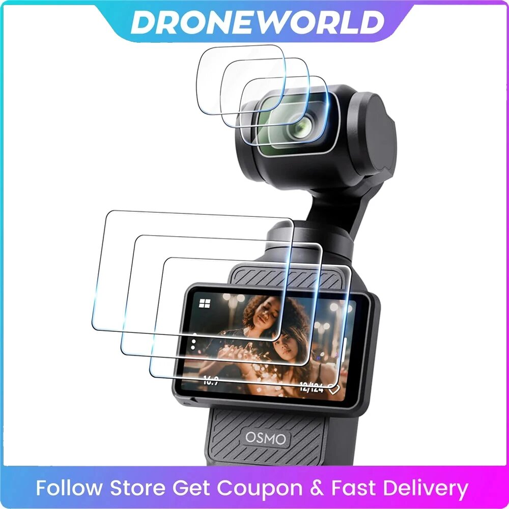 Защитная пленка для DJI Osmo Pocket 4, 2 шт.