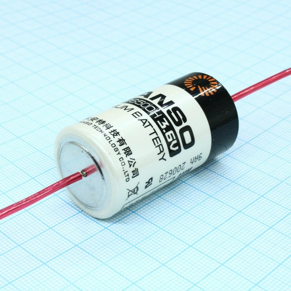 Батарея BAT 26*50 (C) FANSO ER26500-H/P 3.6V 9Ah аксиальные проволочные выводы