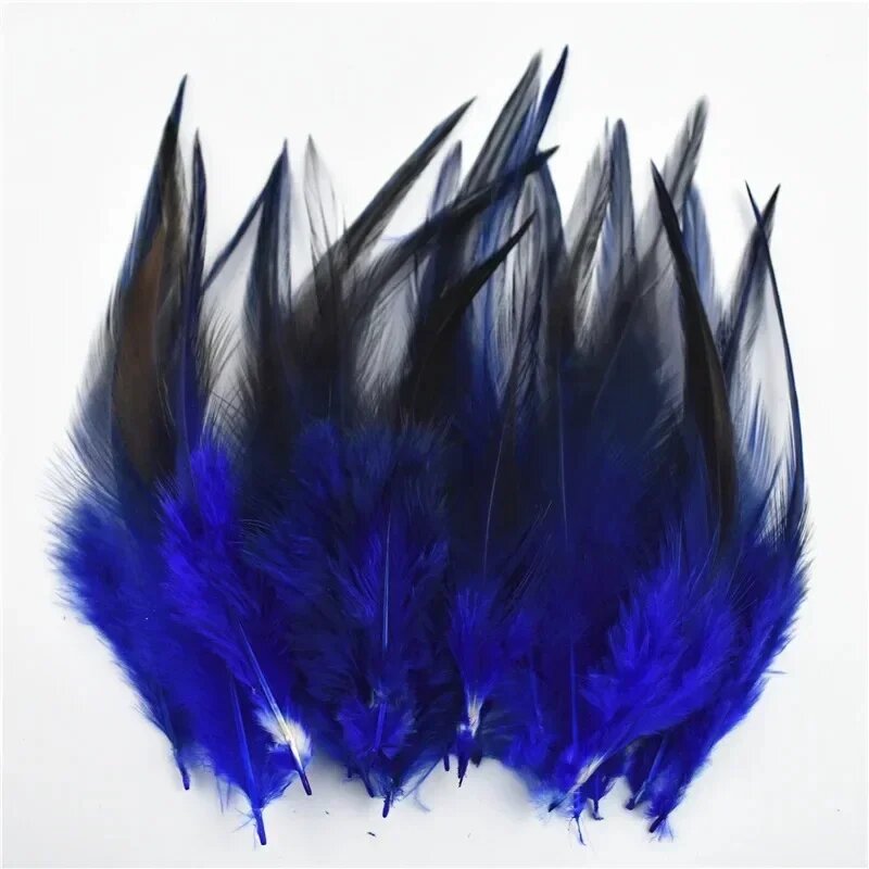 Куриные перья для рукоделия 50 шт. Темно-синий, ROYAL BLUE