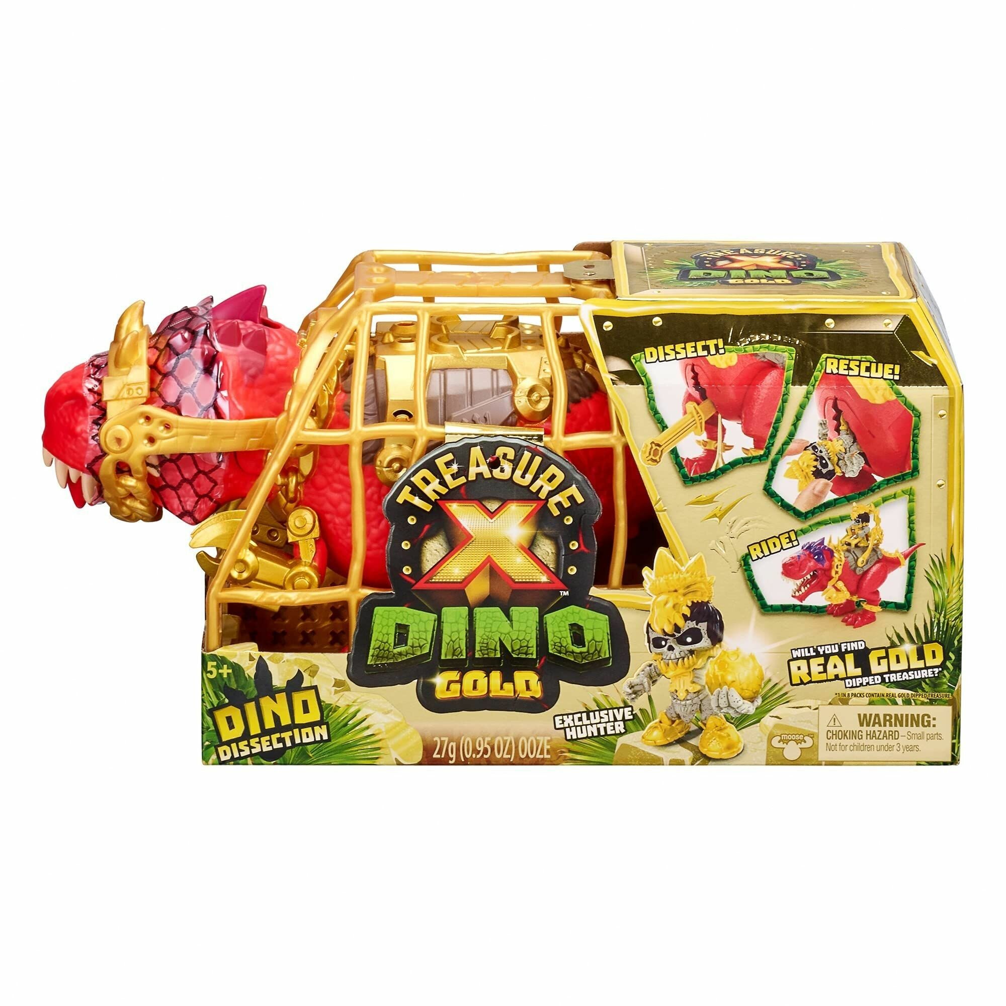Эксклюзивная фигура для вскрытия Moose Toys Treasure X Dino Gold