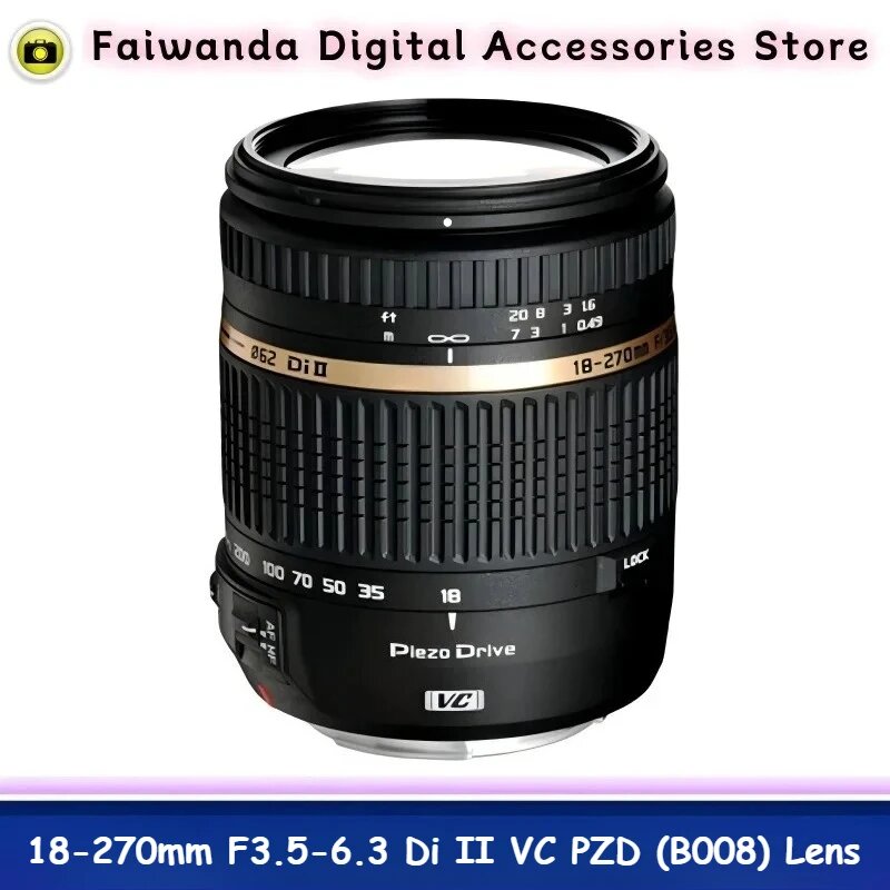 Tamron 18-270mm F3.5-6.3 Di II VC PZD (B008) для Canon EF и Nikon F For Canon EF Mount