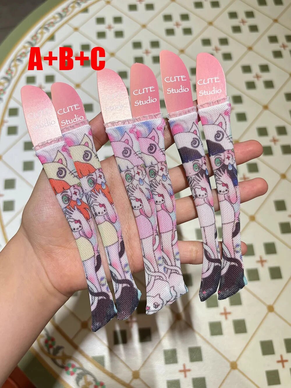 Носки Taholicy с граффити для кукол BJD 1/6, 1/4 A-B-C, XL normal 4point