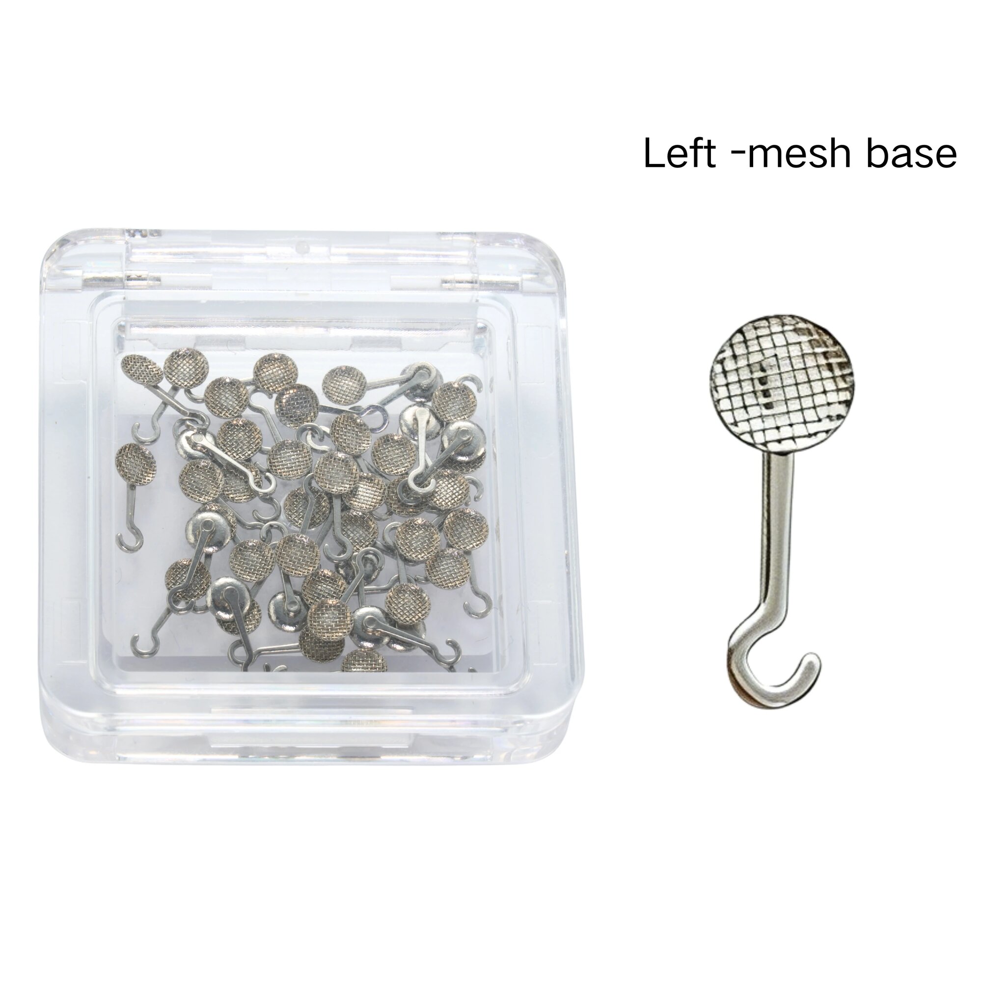Ортодонтические кримп-крючки из нержавеющей стали Left -mesh base