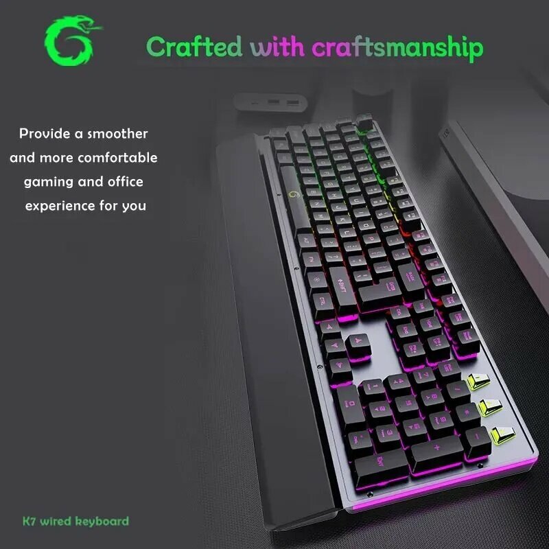 JOMAA Клавиатура проводная KEY168RU, (Cherry MX Black), Русская раскладка, черный