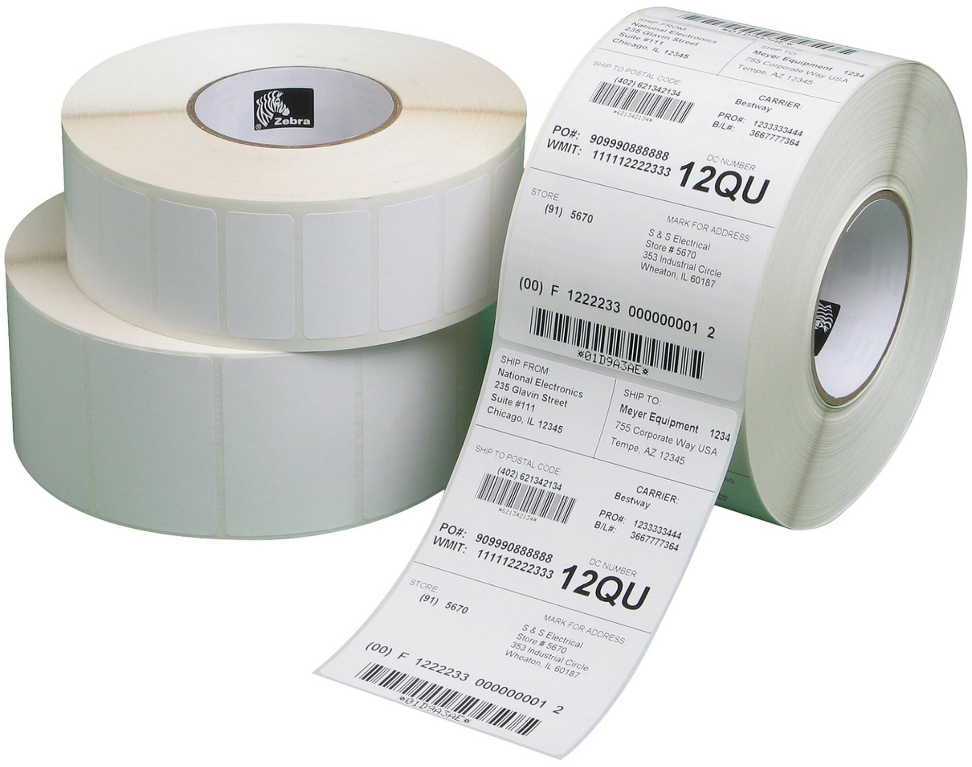 Бумажные этикетки Zebra Label Paper 57x51mm 800262-205 .