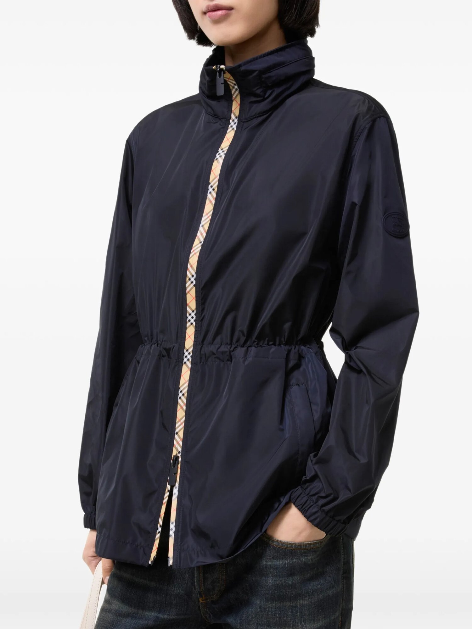 Парка BURBERRY Checker, размер L, синий — фото 1