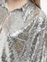 Рубашка GIUSEPPE DI MORABITO Sequin-embellished shirt, размер 40-42, серебристый...