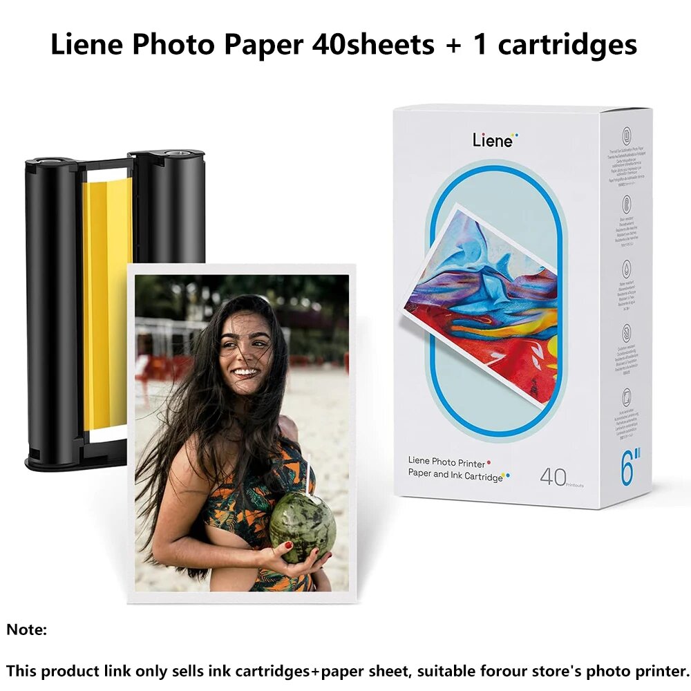 Картриджи MBrush для фотопринтеров Liene 40 листов Paper 40pcs