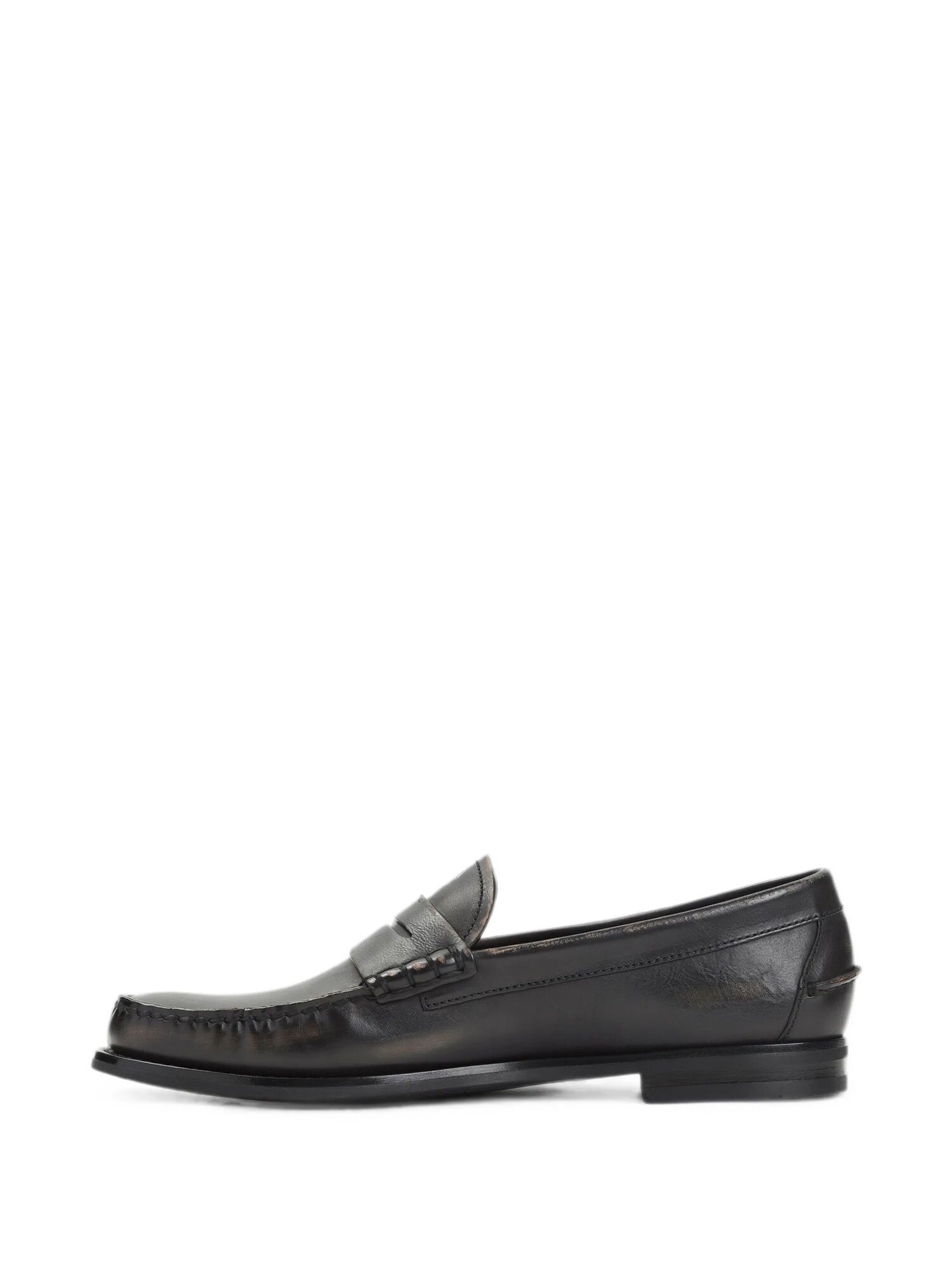 Лоферы Prada Antiqued leather loafers, размер 9.5 UK — фото 1
