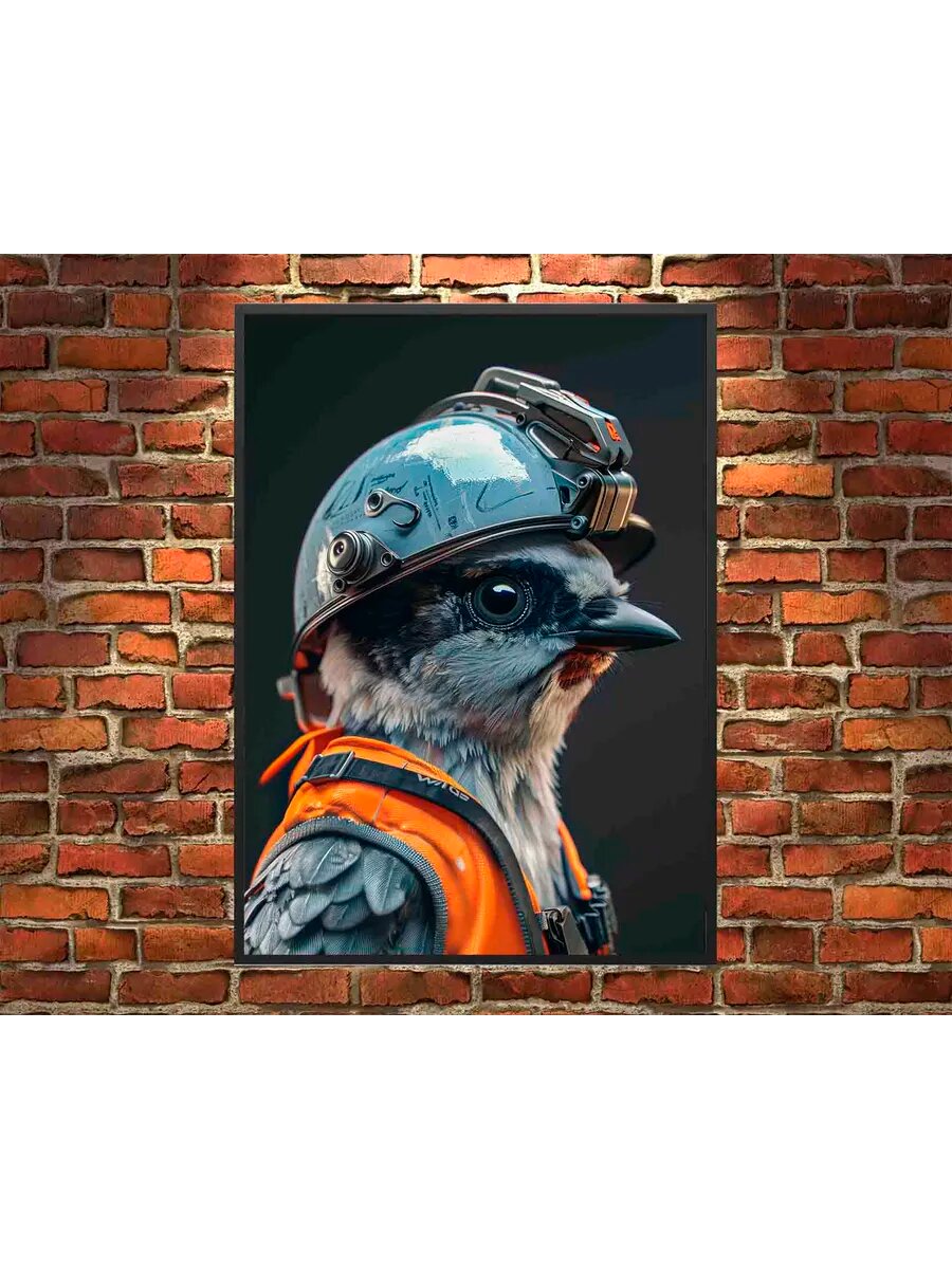 Ласточка-птица-строитель 2, Плакат 30x42см