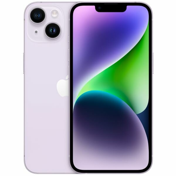 Apple Смартфон iPhone 14 6/128GB Purple 6/128 ГБ, Nano-SIM, eSIM, сиреневый