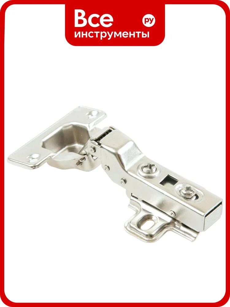 Петля Lemax PROF clip-on с доводчиком, 110 градусов, полунакладная, никель M350-Half