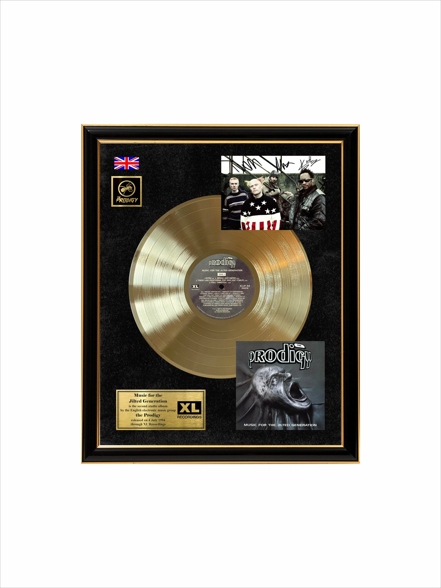 Виниловая пластинка The Prodigy в рамке