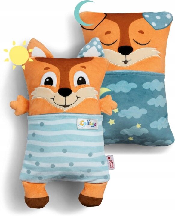 Мягкая игрушка NICI - Мягкая игрушка-лиса с двусторонней функцией, 30x20 см - 62290