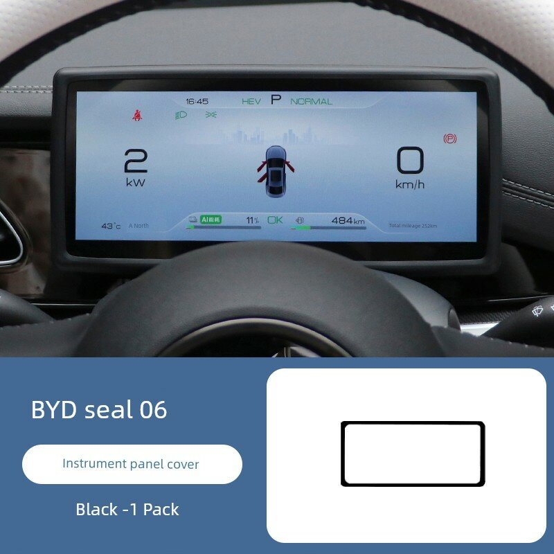 Защитный чехол для панели приборов автомобиля BYD Seal 06 DMI, черный, силиконовый, идеальная посадка