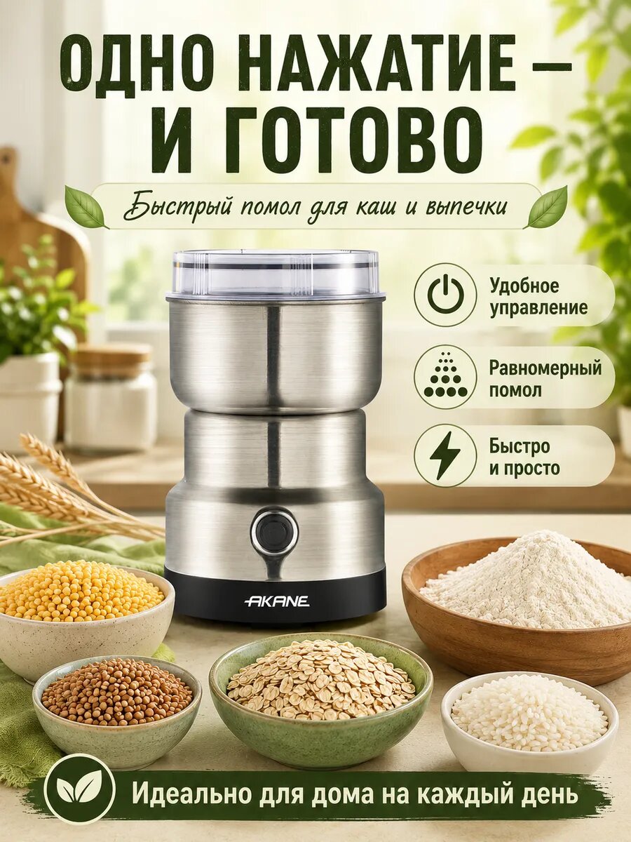 Кофемолка электрическая мощная для всего