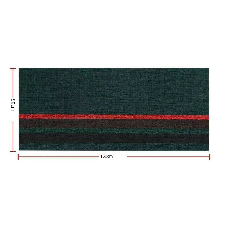 Зеленый коврик для пола автомобиля Mann Island, Snowy Fiber, 50x150 см, легко чистится, одиночный для машин