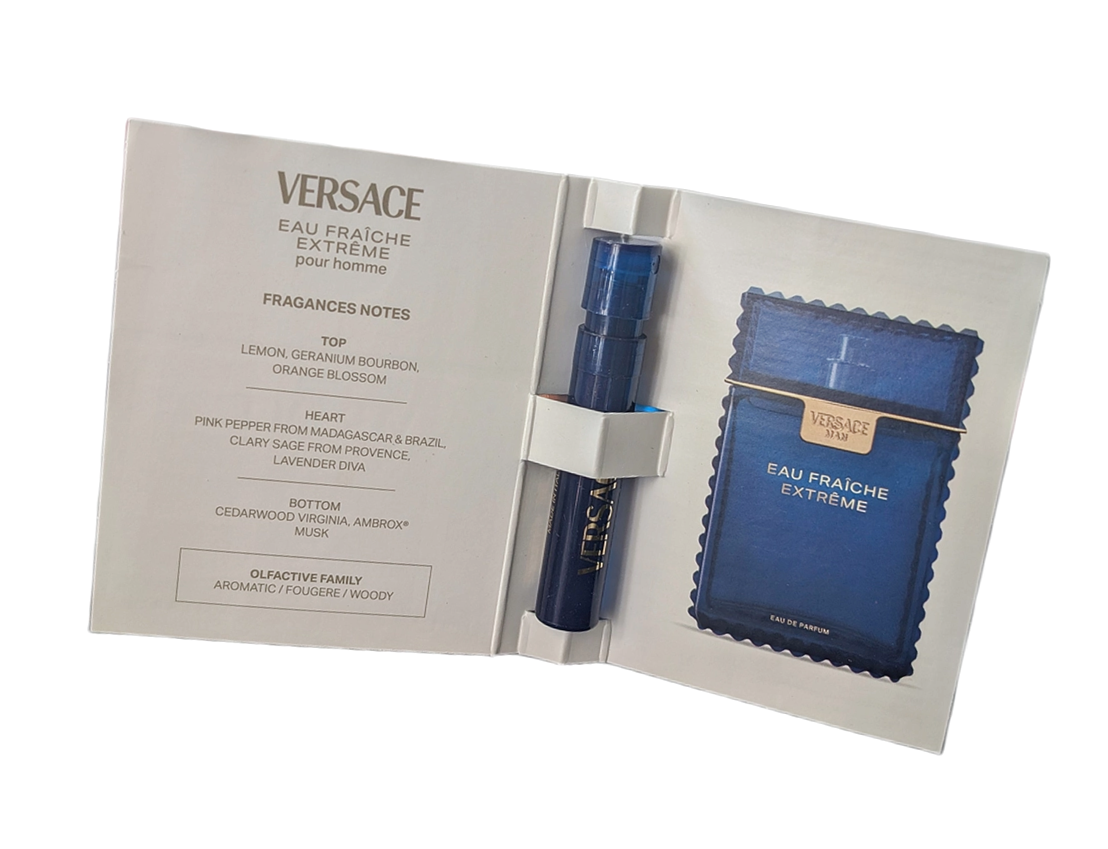 Мужская парфюмерная вода Versace Man Eau Fraiche Extreme 1 мл миниатюра - Версаче Мен Фреш Экстрим